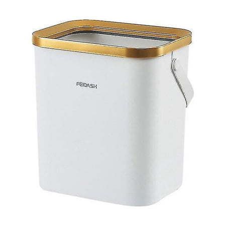 Luxury Golden Trash Can Large-capacity Trash Bin For Kitchen Bathroom ...