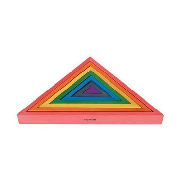 TickiT Wooden Rainbow Architect Rectangles - Set of 7 - Walmart.com