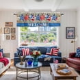 Curtain Valances for Kitchen Windows,Rod Pocket Short Valance Welcome ...