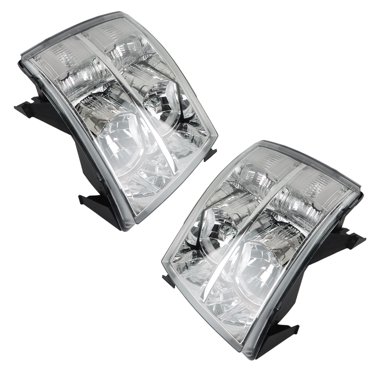 Headlight For 00-06 Chevy Tahoe Black/Clear Lens, Pair - Walmart.com