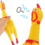 3 Pack Extra Large Big Screaming Chicken Toy Rubber Squawking Squeeze ...