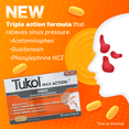 Tukol Max Action Sinus Caplets. Headache, Nasal and Sinus Congestion ...