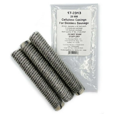 The Sausage Maker - Pre-tubed Natural Hog Sausage Casings, 38-42mm (1 1 ...
