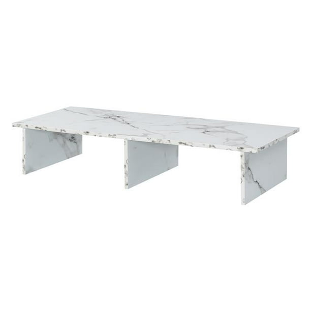 Designs2Go TV & Monitor Riser, White Faux Marble - Large - Walmart.com