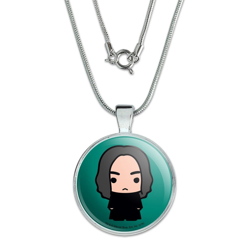Harry Potter Snape Cute Chibi Character 1" Pendant with Sterling Silver ...