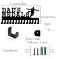 1 Set Medal Holder Frame 14 Hooks Medals Display Hanger Rack with ...