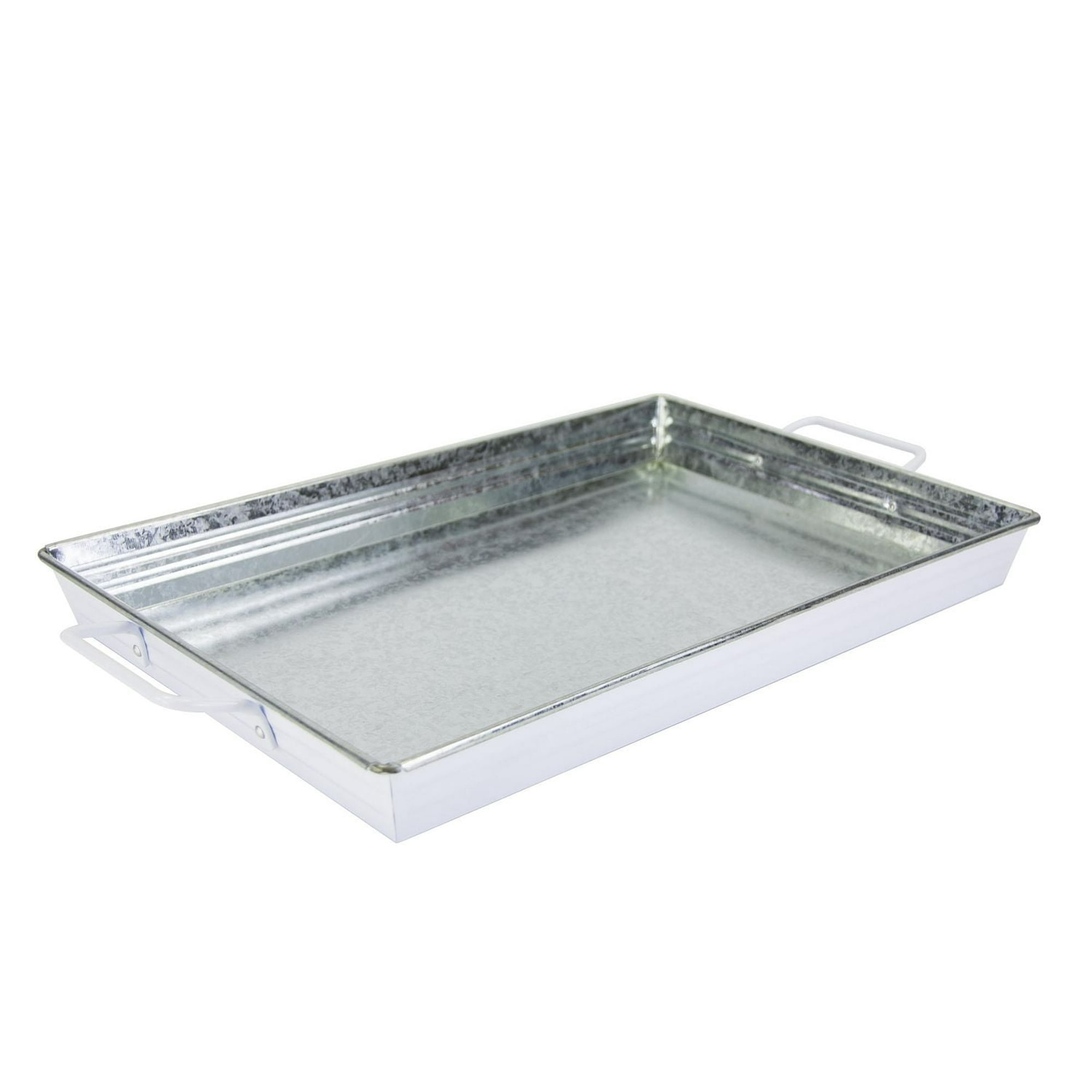 Click here for Hometrends Home Trends White Metal Rectangle Tray... prices