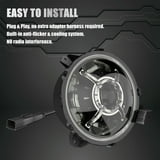 Sunpie 9 Inch RGB Halo DRL LED Headlights for 2018-2024 Jeep Wrangler ...