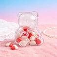 Clear Gummy Bear Containers 12 Pack, 7cm Small Plastic Gummy Bear ...