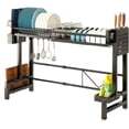 Adjustable Expandable Metal Sink Organizer, Over The Sink Dish Drying ...