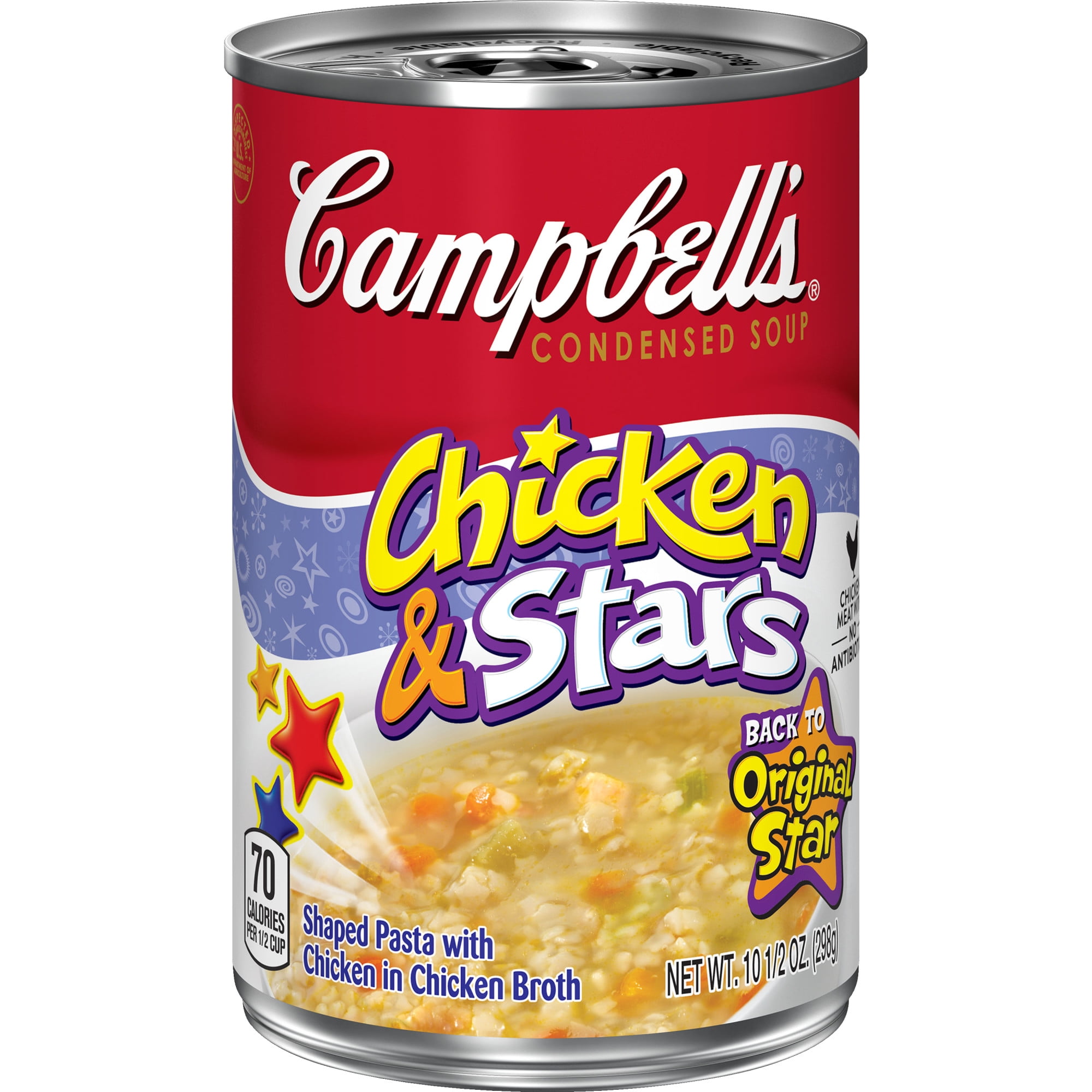 Campbell's Condensed Chicken & Stars Soup, 10.5 oz. Can - Walmart.com ... Campbell's Condensed Chicken & Stars Soup, 10.5 oz. Can - Walmart.com ...