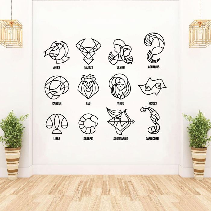 Star Constellations Horoscopes Symbol Different Geometric Style ...