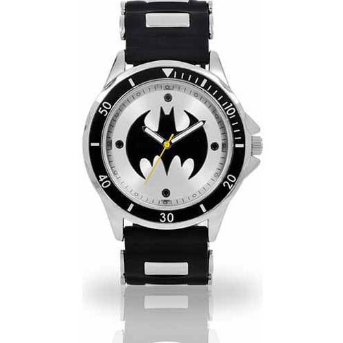 Batman - DC Comic Batman Adult Mens Watch with Rubber Bullet Strap ...