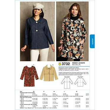 Simplicity Jacket Sewing Pattern - Walmart.com