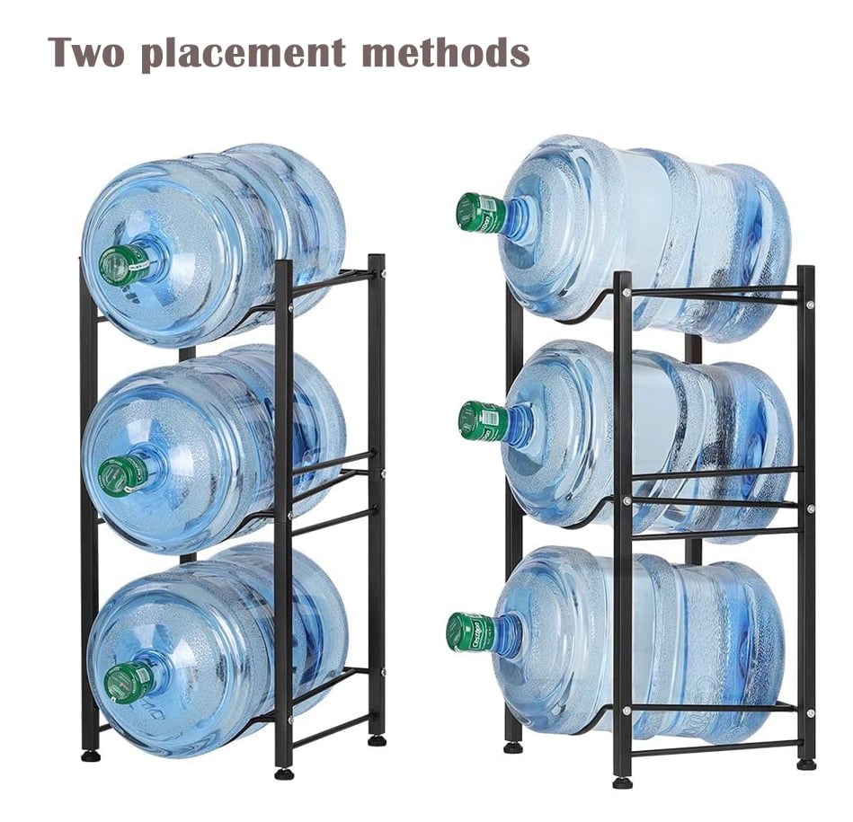 Water Bottle Rack, 3-Tier 5-Gallon Bottle Rack Bottle Storage Rack ...