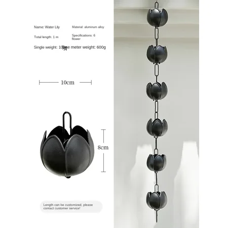 Villa rain chain, Japanese eaves drainage, courtyard water guide ...