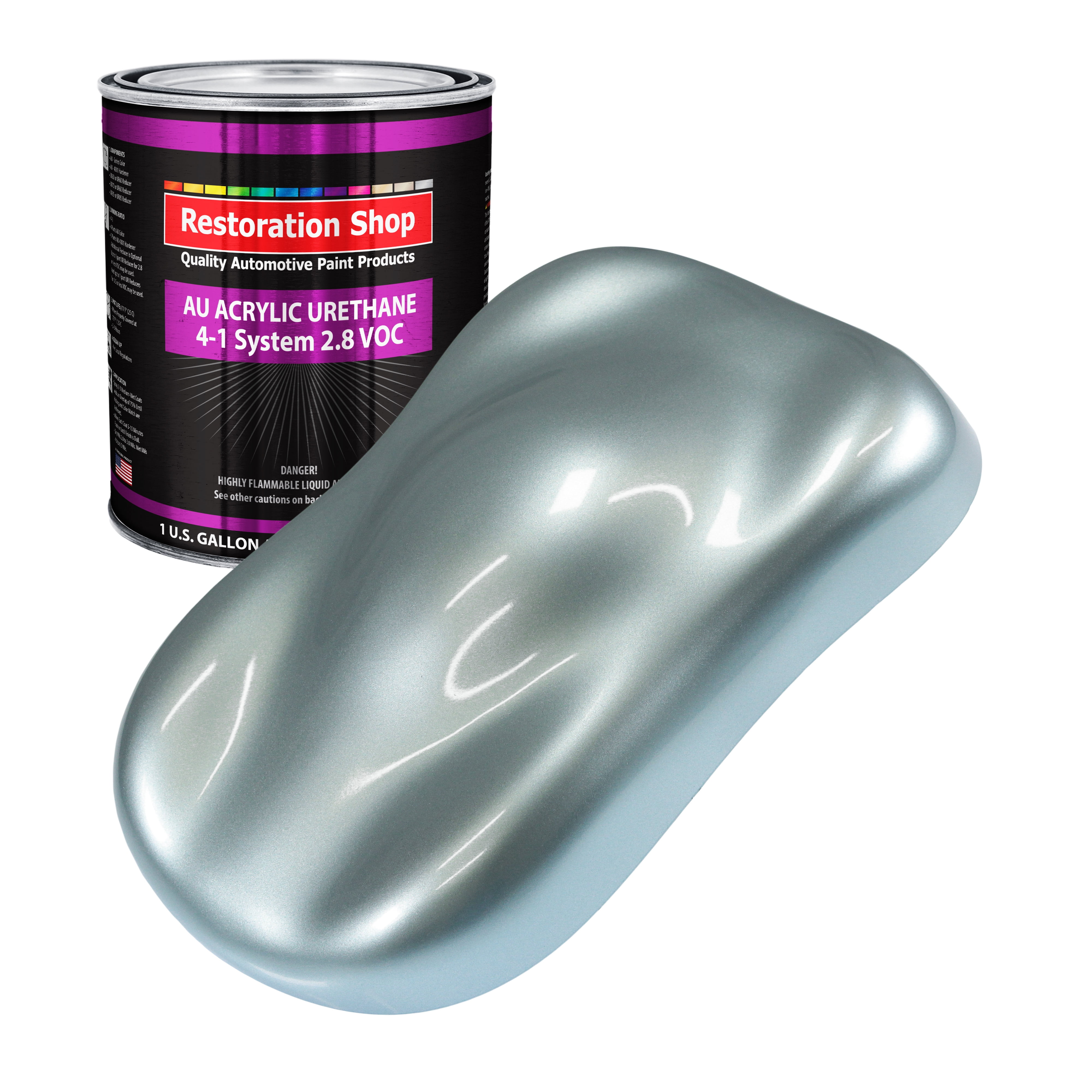 Restoration Shop Silver Blue Metallic Acrylic Urethane Auto Paint ...