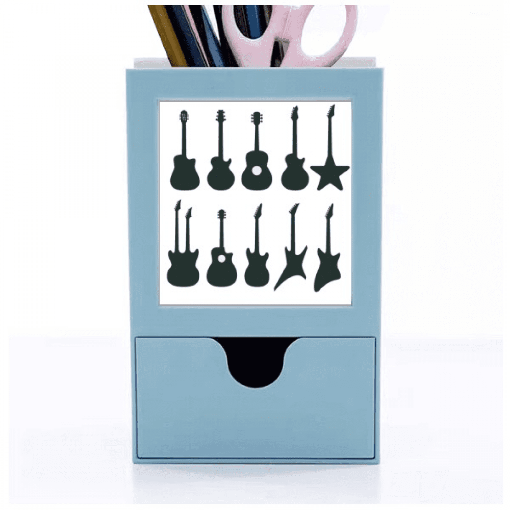 Electric Guitar Music Vitality Sounds Desk Supplies Organizer Pen ...