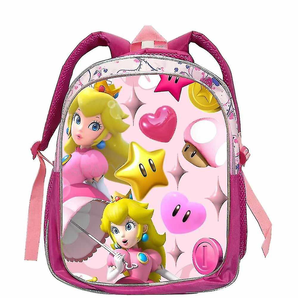 Peach Princess School Bags Toddler Girls Backpacks Super Mario Princess ...