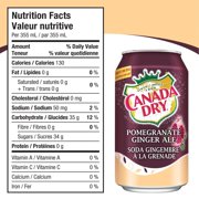 Canada Dry® Pomegranate Ginger Ale 355 mL Cans, 12 Pack | Walmart Canada