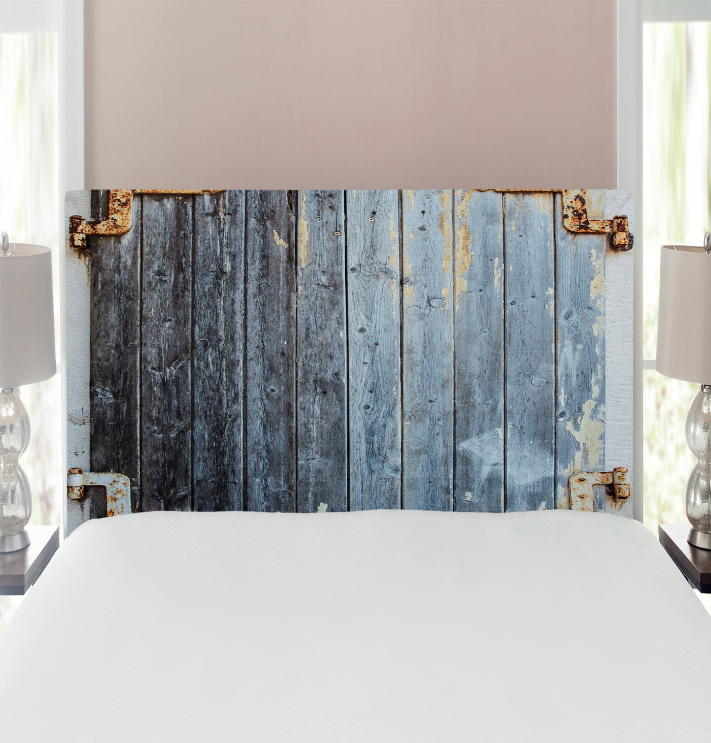 Shutters Headboard, Wooden Window Shabby Paint Rusty Antique ...