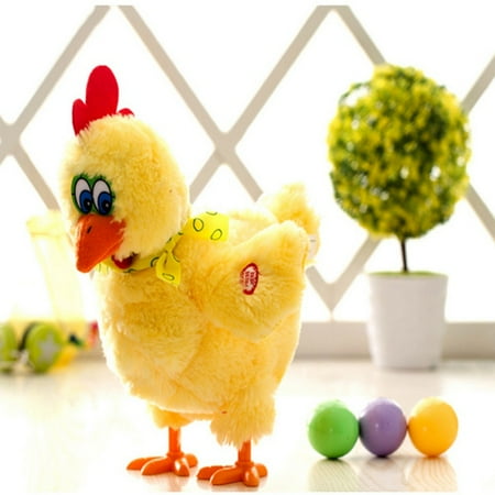 Funny Electric Musical Dancing Chicken Laying Egg Doll Raw Crazy ...
