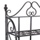 DecMode Traditional Metal Bakers Rack with Scrollwork Design and Black ...