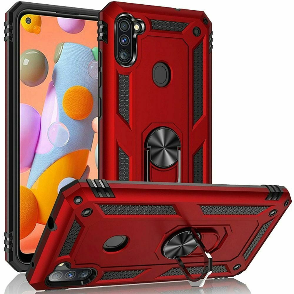 [PST] Samsung Galaxy A11 Kickstand Rotating Ring Case, Heavy Duty ...