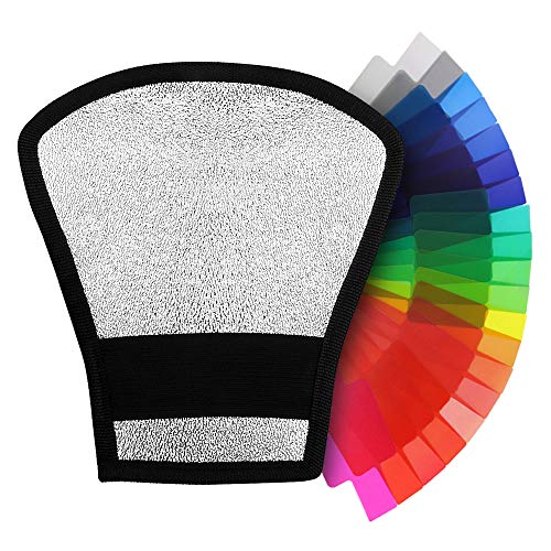 TOAZOE Two-Sides Flash Diffuser Softbox Silver/White Reflector for ...