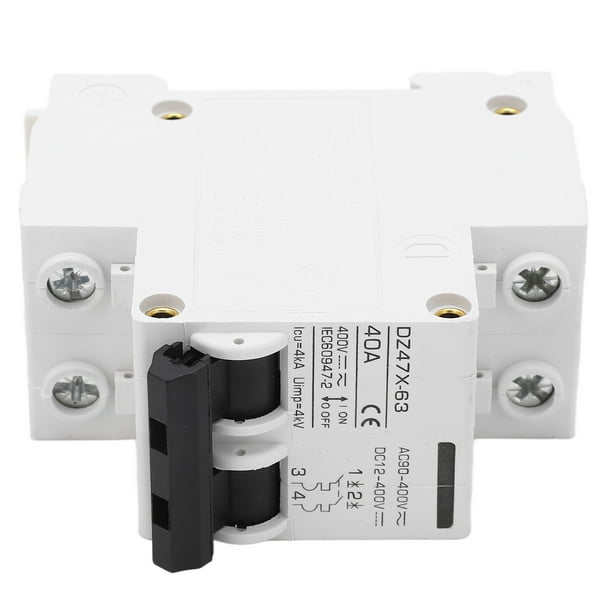 Din Rail Circuit Breaker, High Efficiency 2P Circuit Breaker DC12-400V ...