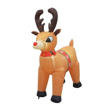 6FT Inflatable Reindeer - Walmart.com