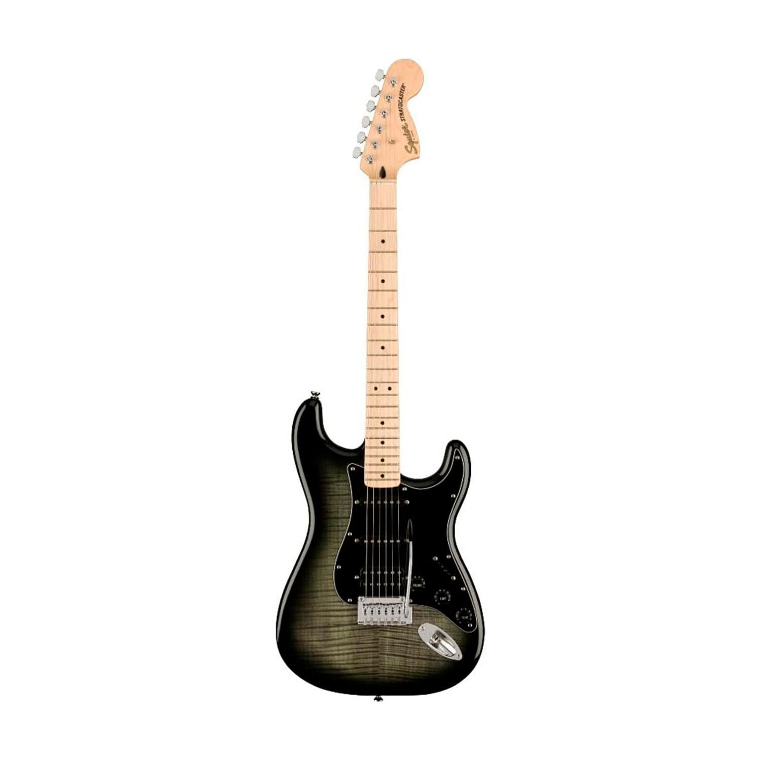 FENDER Guitarra Eléctrica Affinity Series Stratocaster FMT HSS Black ...