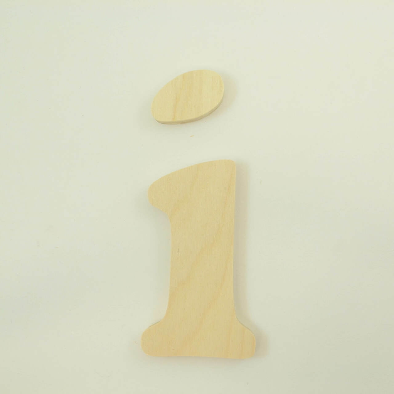 Package of 1, 8 Inch X 3/4" Thickness Baltic Birch Wood Letter i in The ...