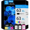 63XL 63 Ink Cartridge Compatible for HP 63 Ink Cartridge Black and Tri ...