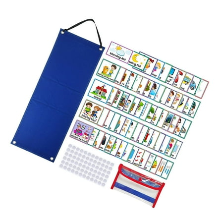 facefd Kids Visual Schedule Calendar Visual Planner Learning Materials ...