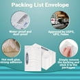 Pack of 1000 "Packing List Enclosed" Envelopes 5.25 x 8. Printed Panel ...