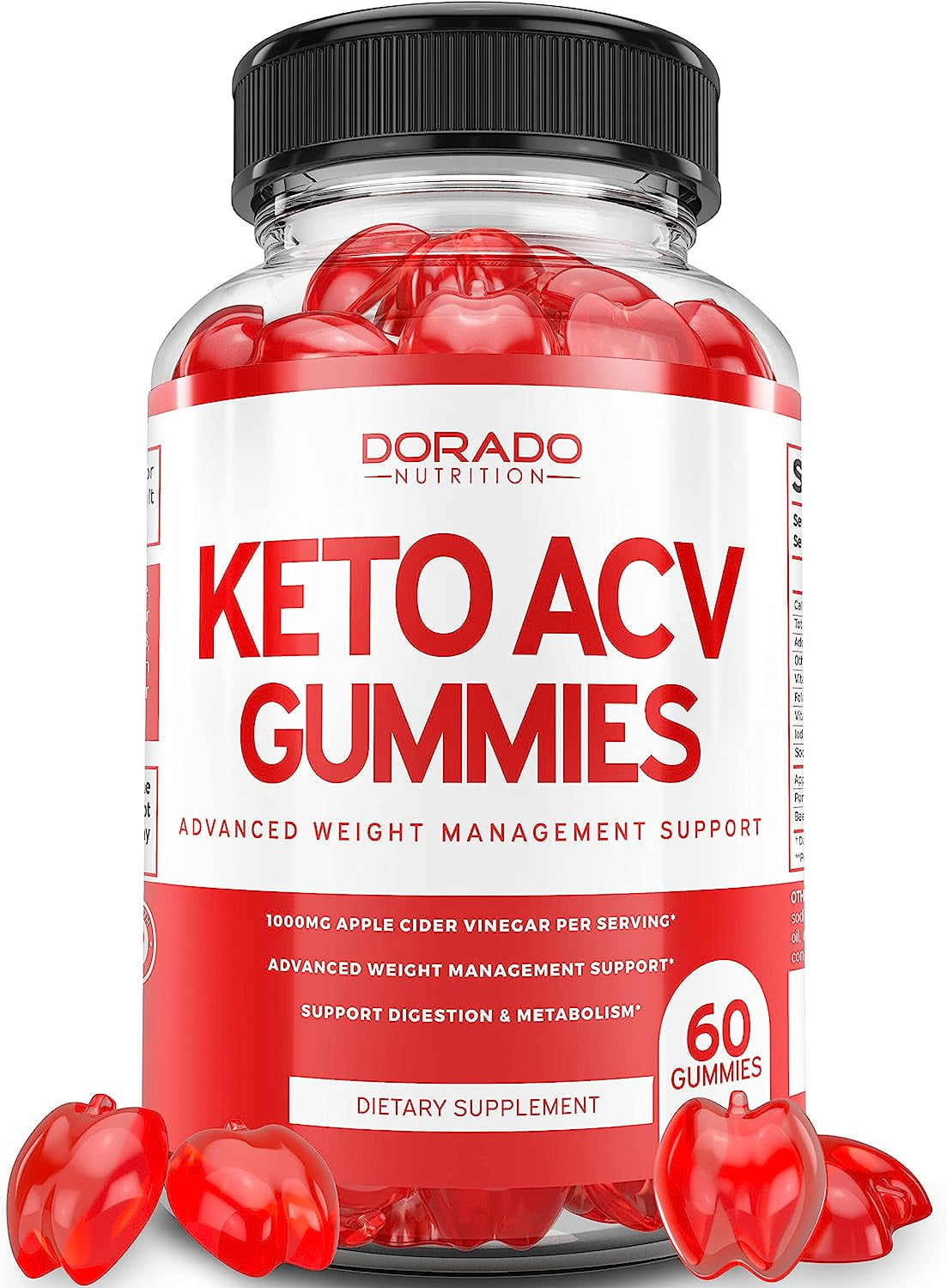 Keto ACV Gummies for Weight Loss Advanced Formula (1000mg Per Serving ...