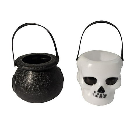 Mini Halloween Candy Buckets, Trick Or Treat Bucket Mini Black Witch ...