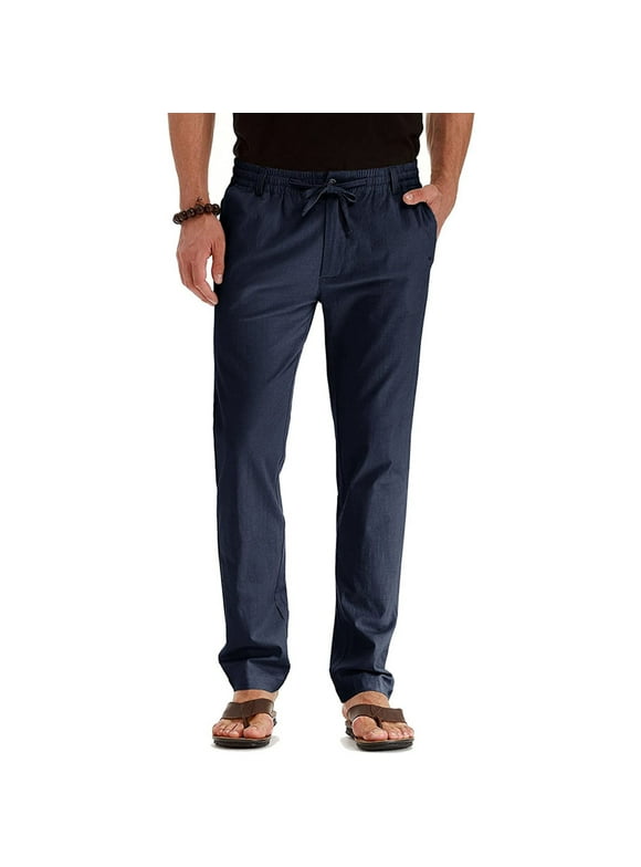 Elastic Waist Slacks Men