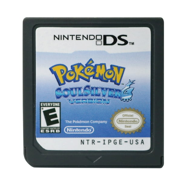 Tarjeta Juego Tarjeta Tipo Cartucho Juego Portátil para Consola 3DS/NDS (versión SoulSilver ...