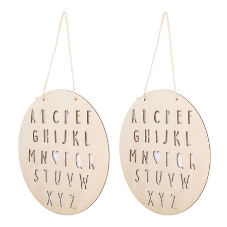 Hanging Wood Signs, Wood Signboard Round Shape Density Board PU For ...