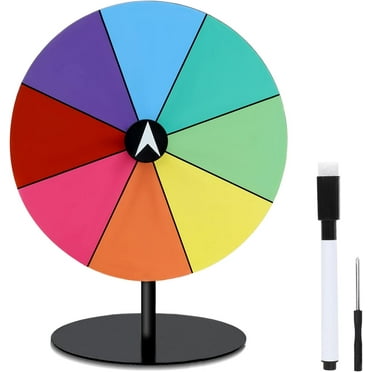 HILABEE Color Rotating Wheel Fortune Wheel Editable Portable Roulette ...