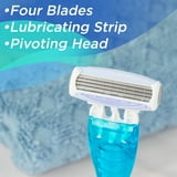 Equate Women's 4-Blade Disposable Razors, Color May Vary (3 Count ...