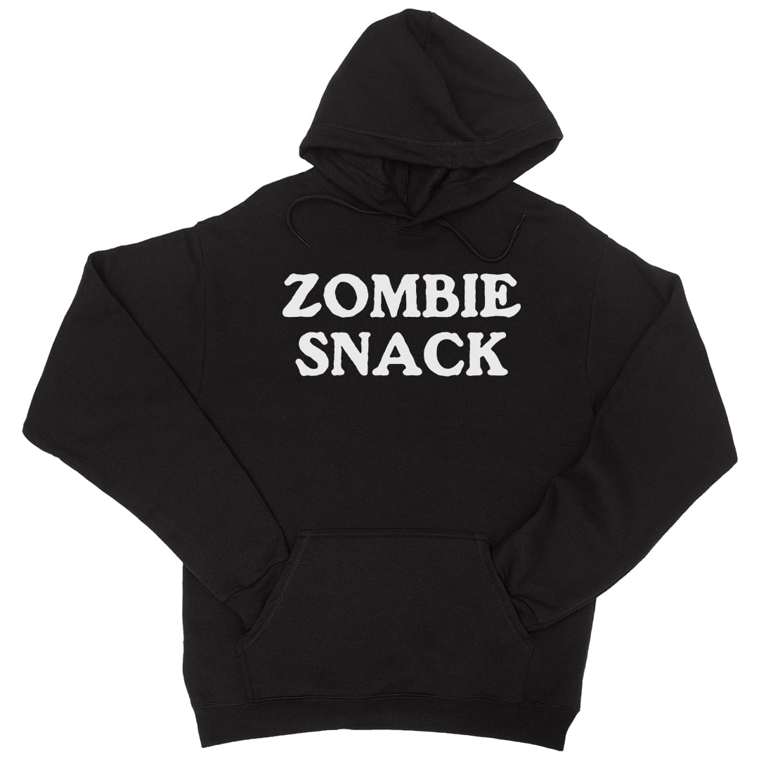 Zombie Snack Unisex Black Pullover Hoodie Fearless Comical Gag Gift ...