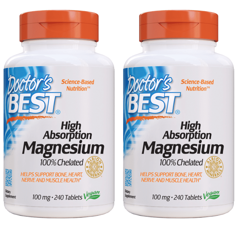 Doctor's Best - High Absorption 100% Chelated Magnesium, 240 Tablets ...