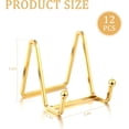 ABPETE Gold Metal Easel Stand,Mini Tabletop Display Stand for Plates ...