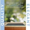 Aqua Worx 9 Gallon Rimless Tank - 17.71 x 10.62 x 11.81 inches Fish ...
