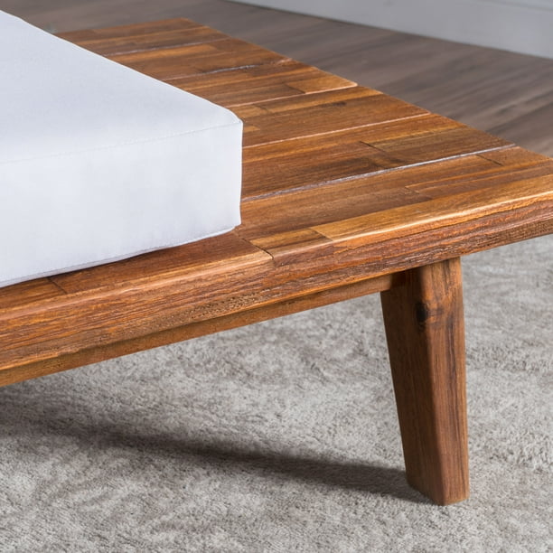 Emmory indoor minimalist wood right sided settee store
