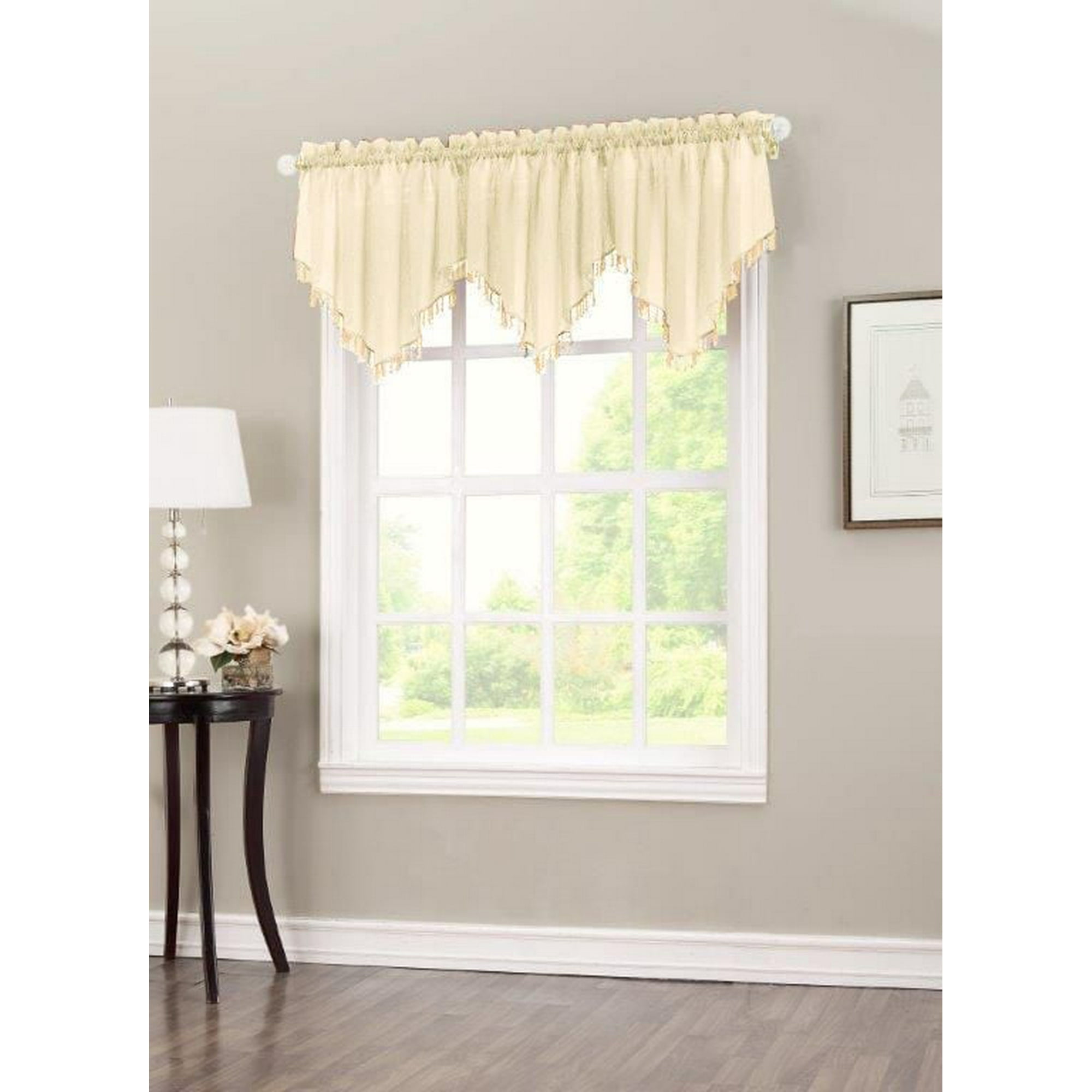 Click here for 918 Voile Beaded Valance 40 Inches prices