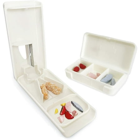 Pill Cutter with pill organizer, Professional Pill Cutter for Small or ...